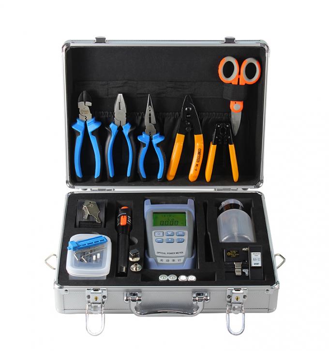 Ftth Fiber Optic Tool Kit 9 Pcs Black