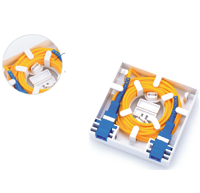 Faceplate Metal Back 86X86 FTTH Termination Box , 2 Port Fiber ...