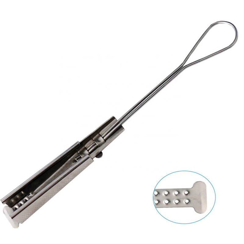 Ftth Accessories Fiber Optic P Type Drop Wire Clamp