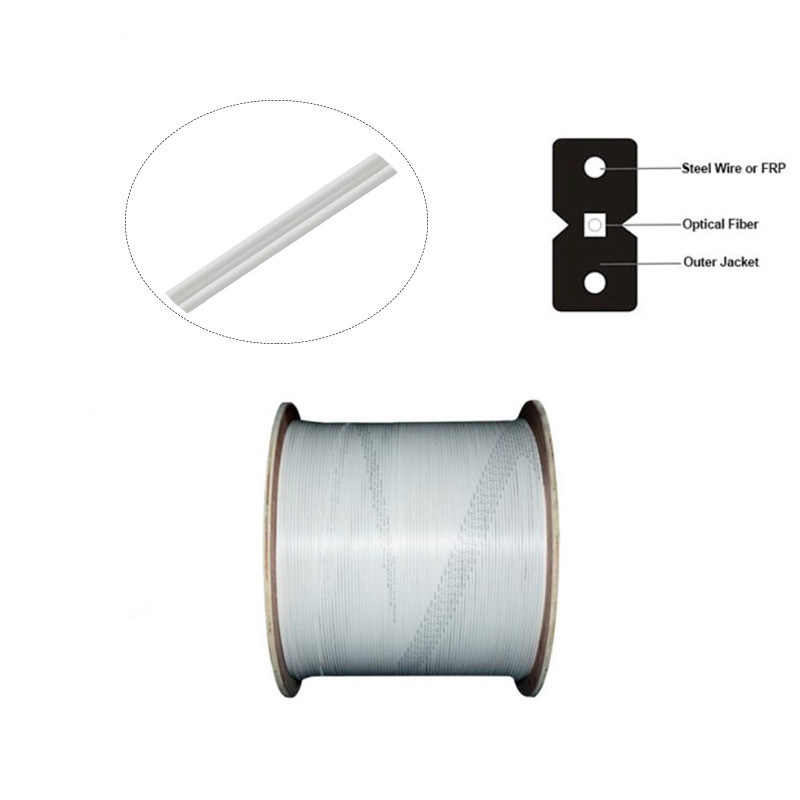 Messager 1.0mm FTTH Drop Fiber Optic Cable , Fiber Optic Drop Cable For ...