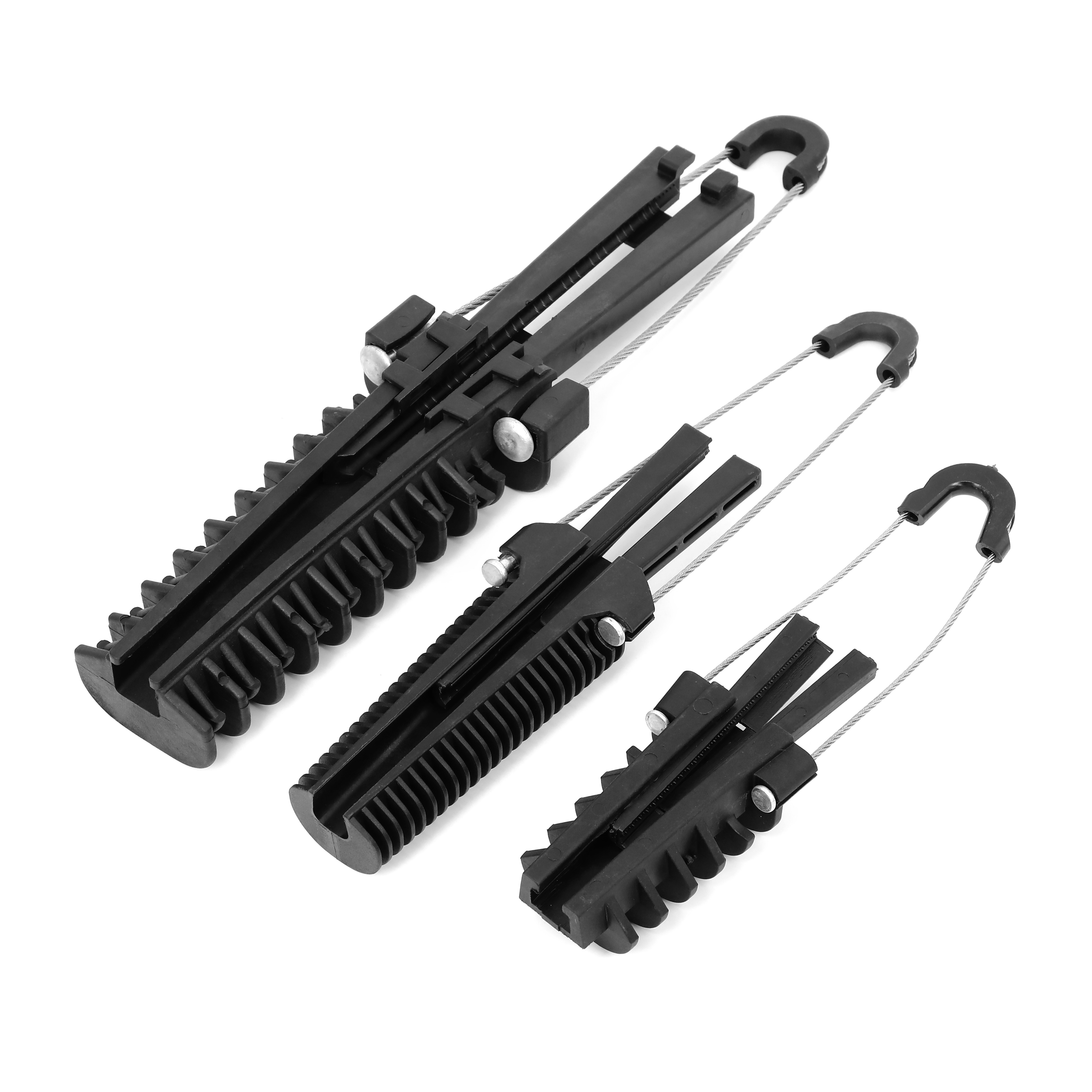 Aluminum Overhead Anchor Drop Cable Clamp wire Wedge Clamp Fiber ...